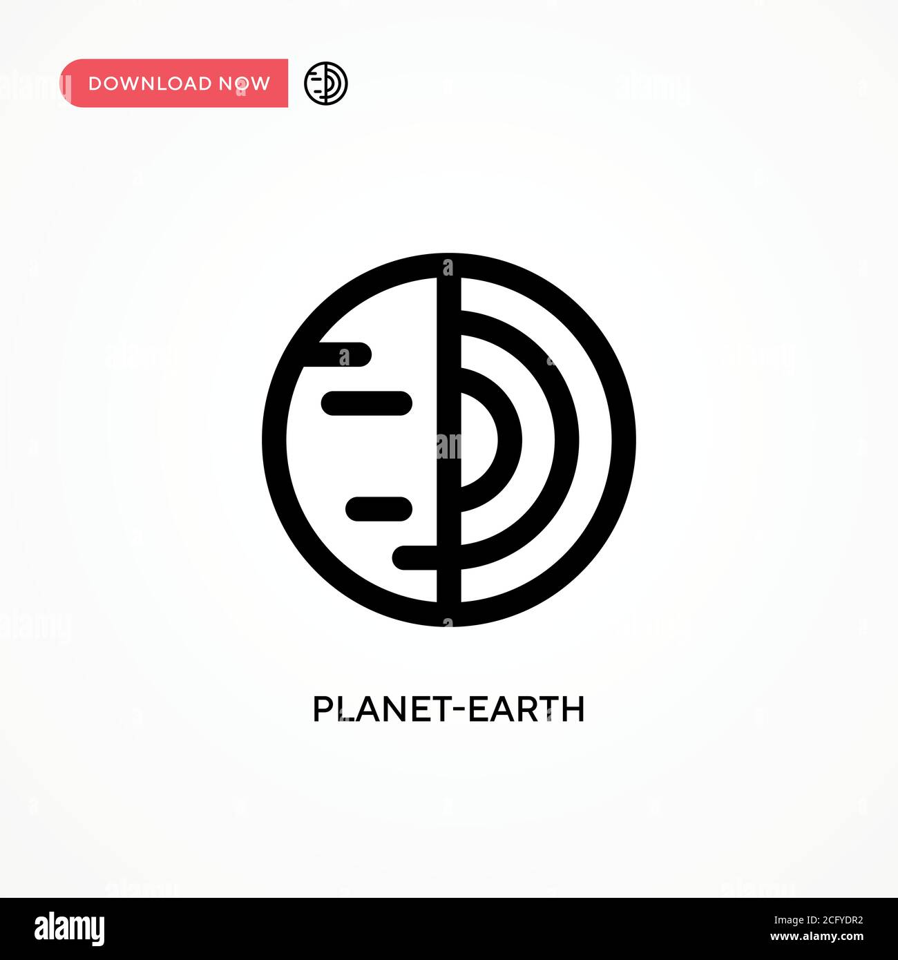 Planet-earth Simple vector icon. Modern, simple flat vector ...