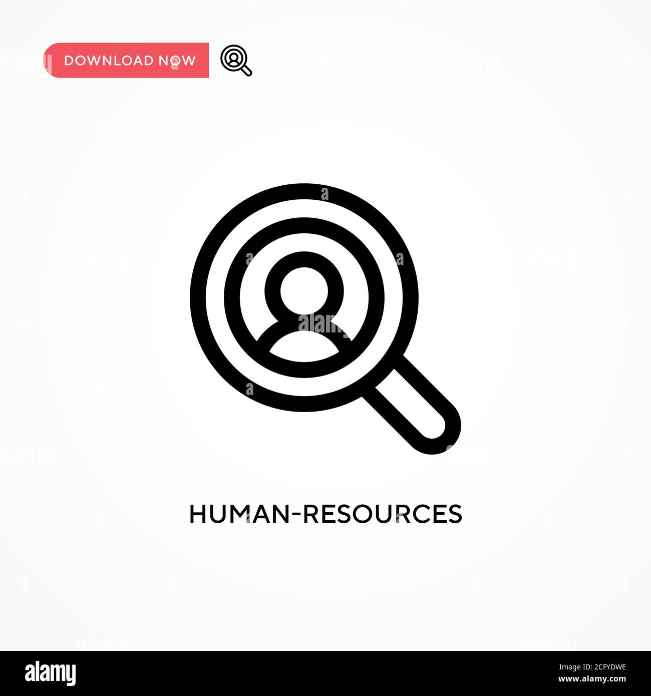 Human-resources Simple vector icon. Modern, simple flat vector ...