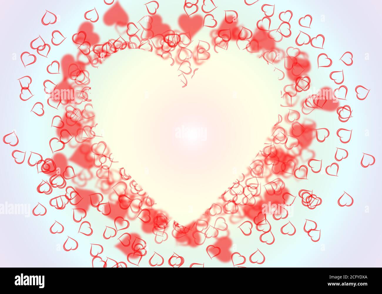 Red hearted background with heart frame inside Stock Photo - Alamy