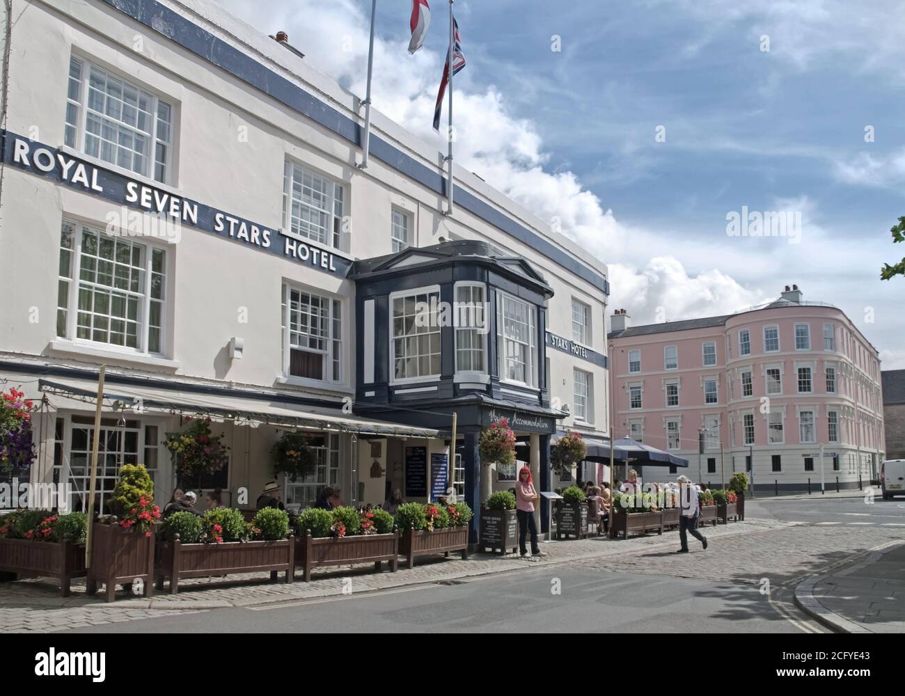 Royal seven stars hotel totnes town devon uk hi-res stock photography ...