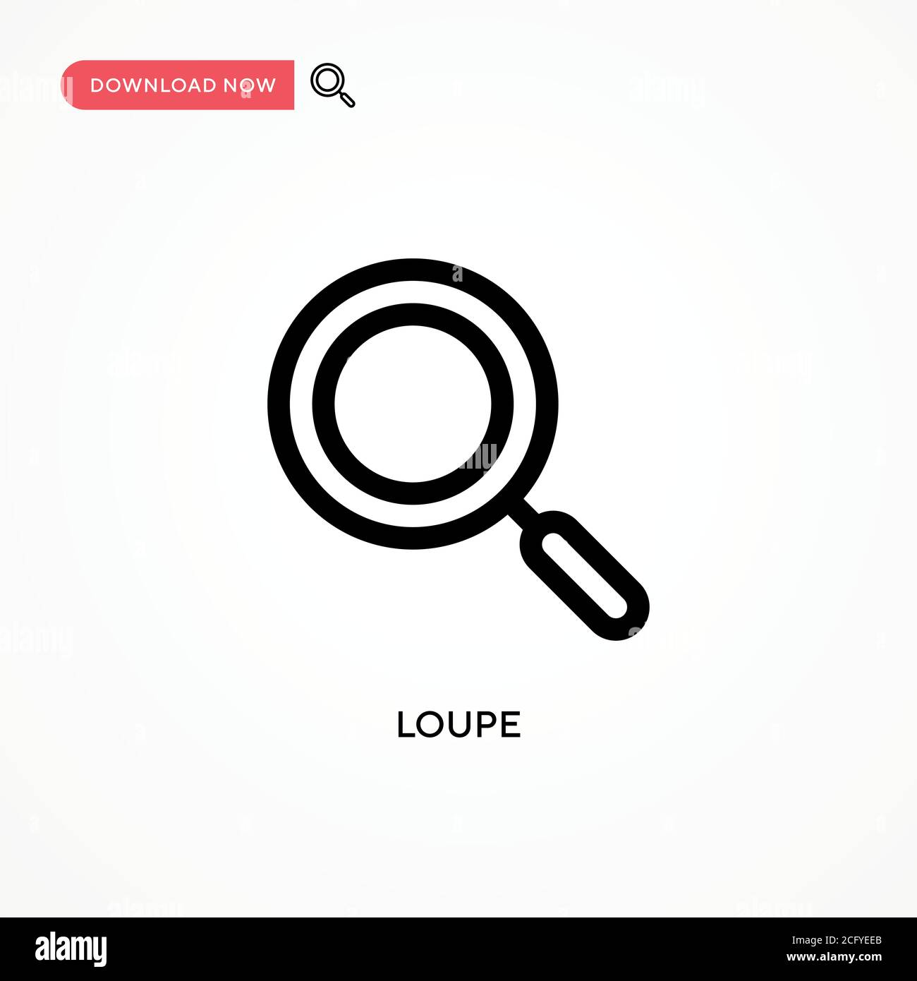 Loupe Simple vector icon. Modern, simple flat vector illustration for ...