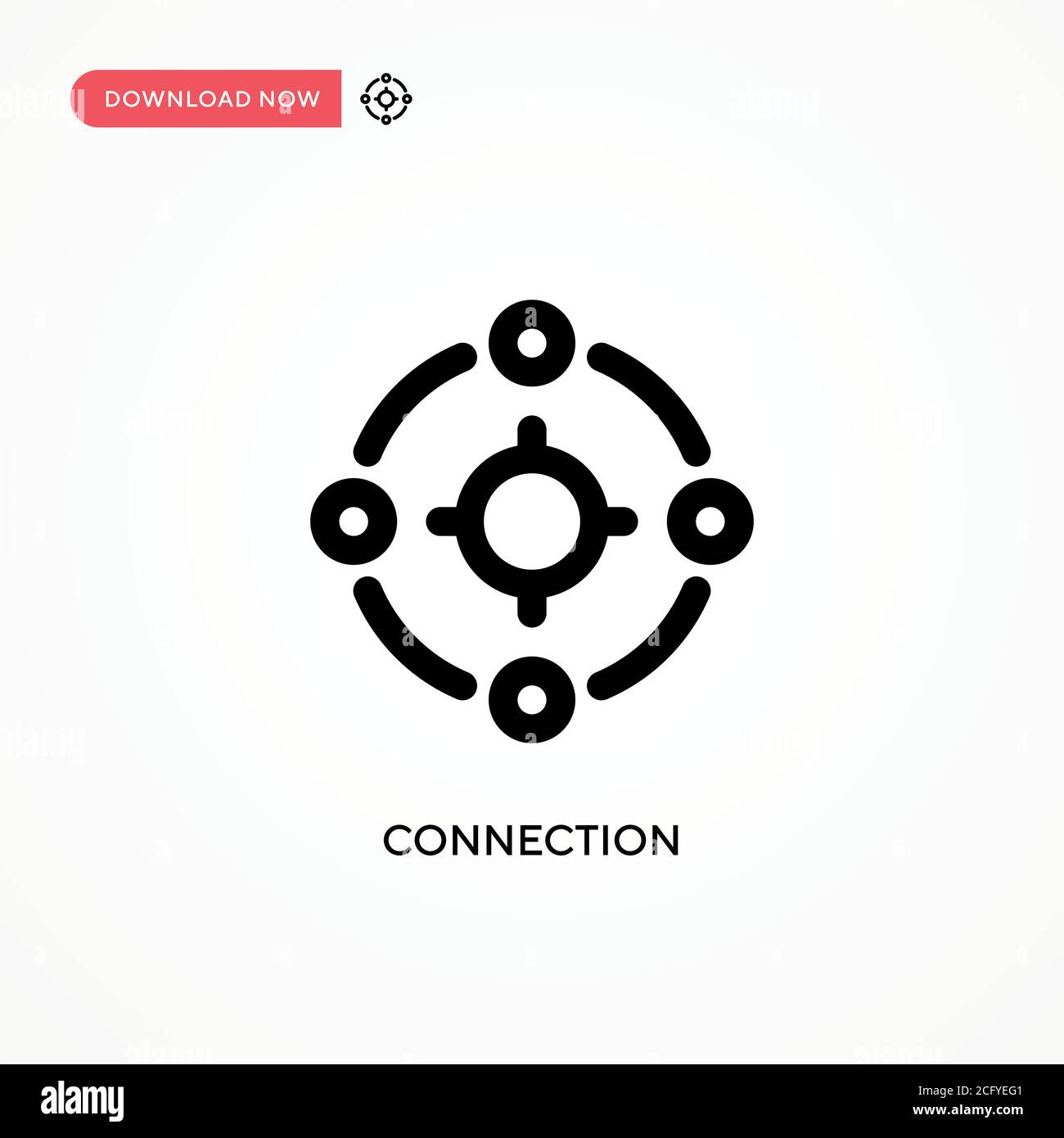 Connection Simple vector icon. Modern, simple flat vector illustration ...