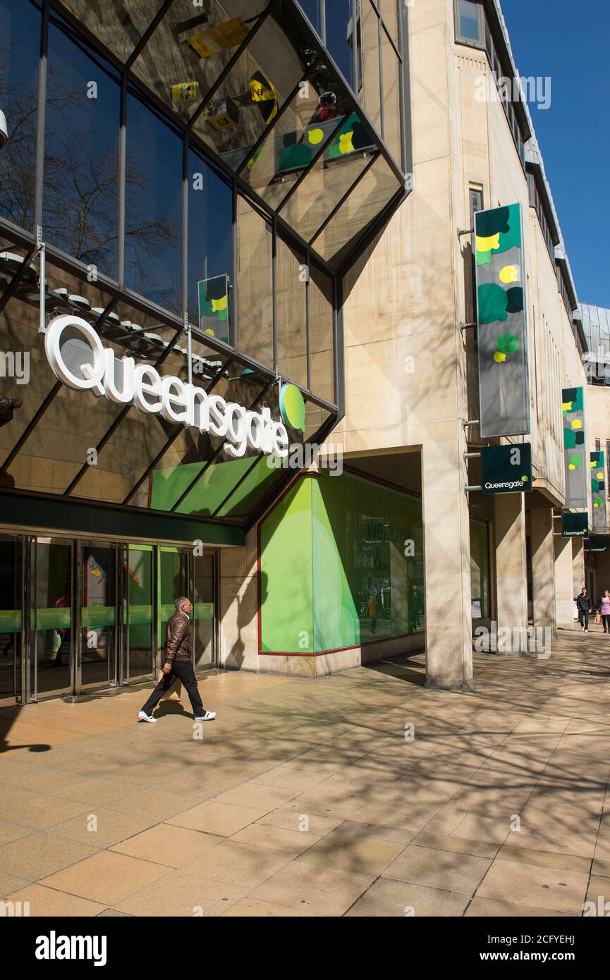 Queensgate shopping centre in the cathedral city of Peterborough ...