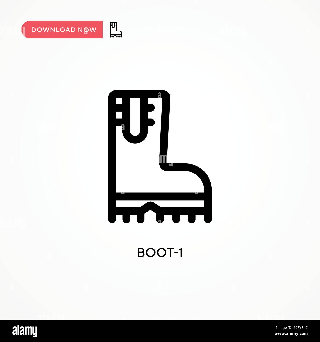 Boot-1 Simple vector icon. Modern, simple flat vector illustration for ...