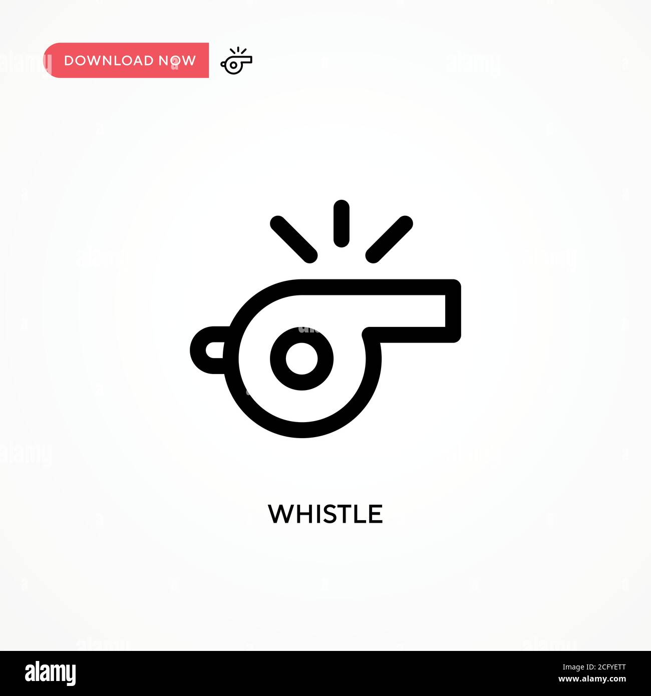 Whistle Simple vector icon. Modern, simple flat vector illustration for ...
