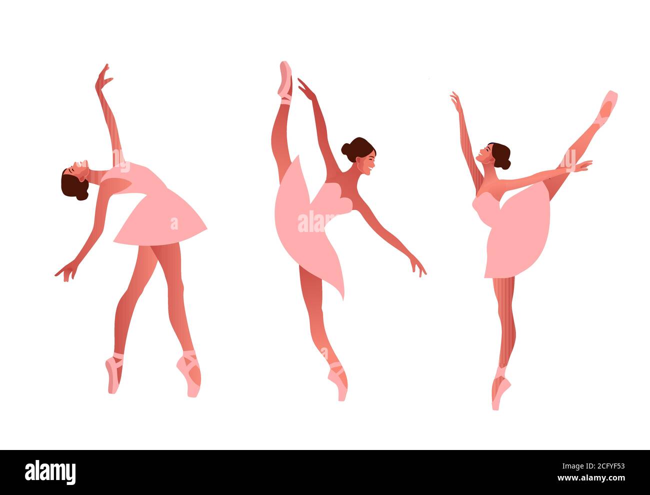 Beauty of classic ballet flat vector set Stock Vector Image & Art - Alamy