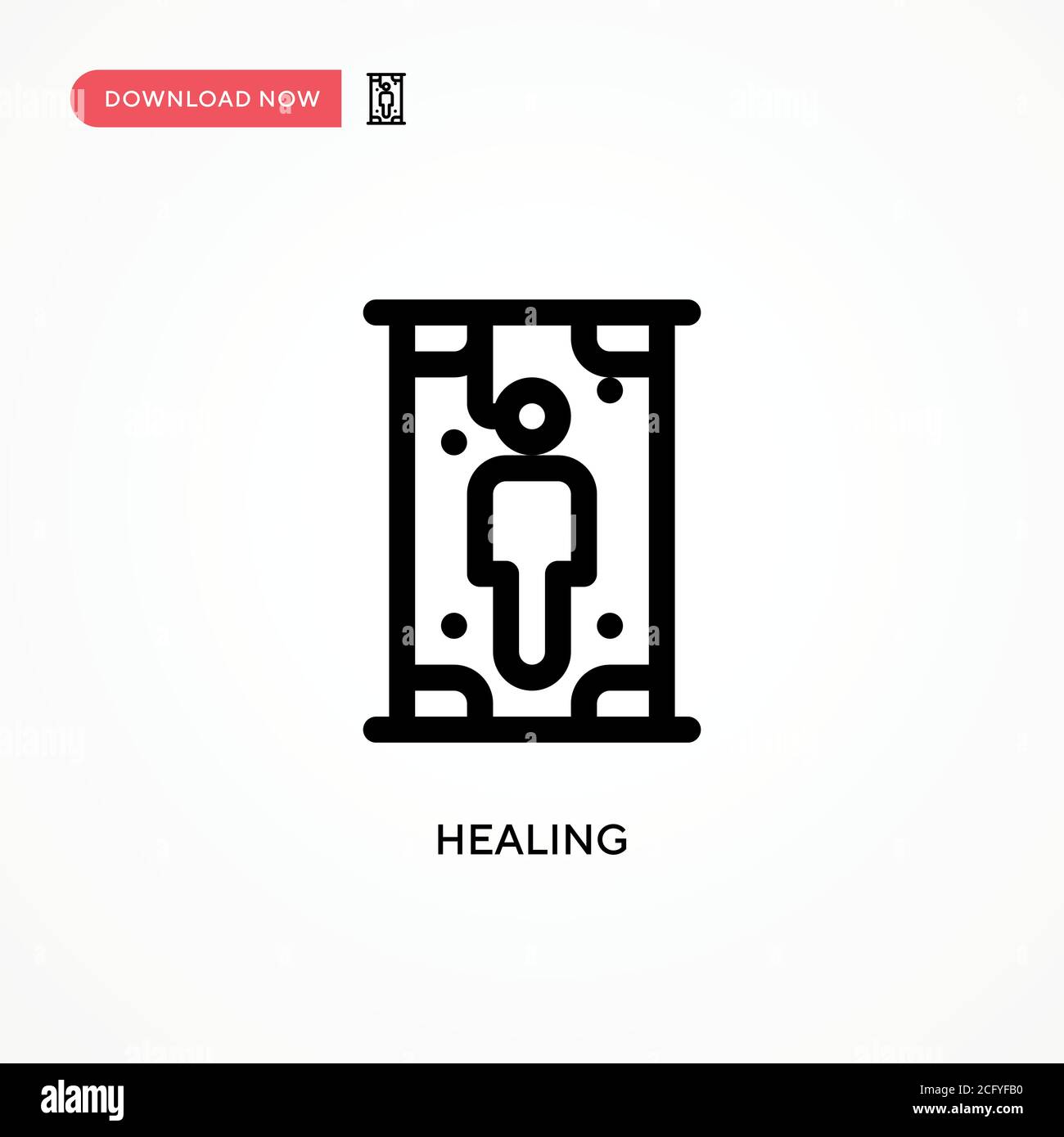 Healing Simple vector icon. Modern, simple flat vector illustration for ...