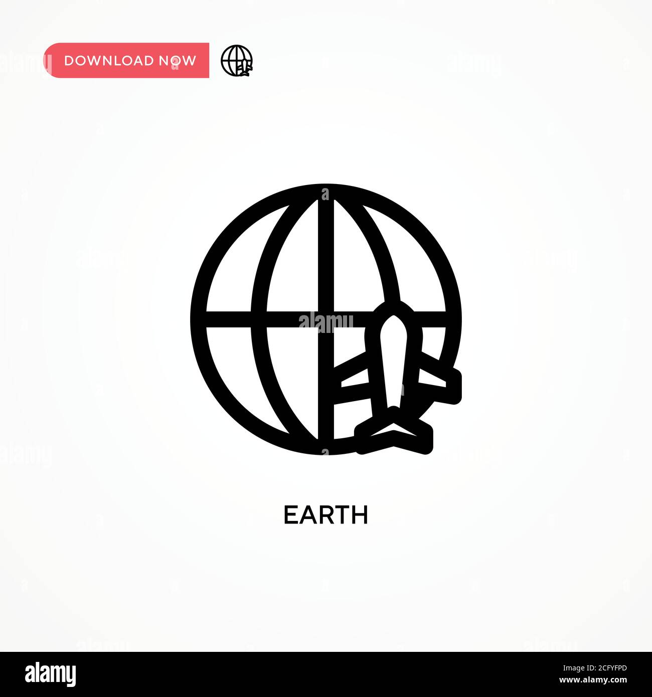 Earth Simple vector icon. Modern, simple flat vector illustration for ...