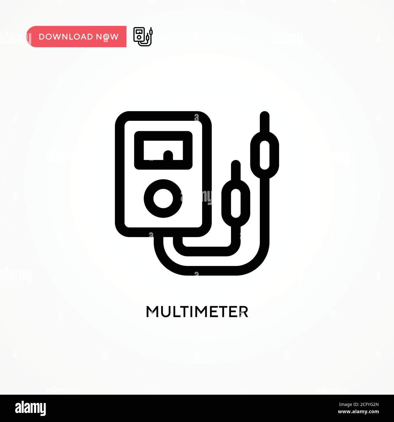 Multimeter Simple vector icon. Modern, simple flat vector illustration ...