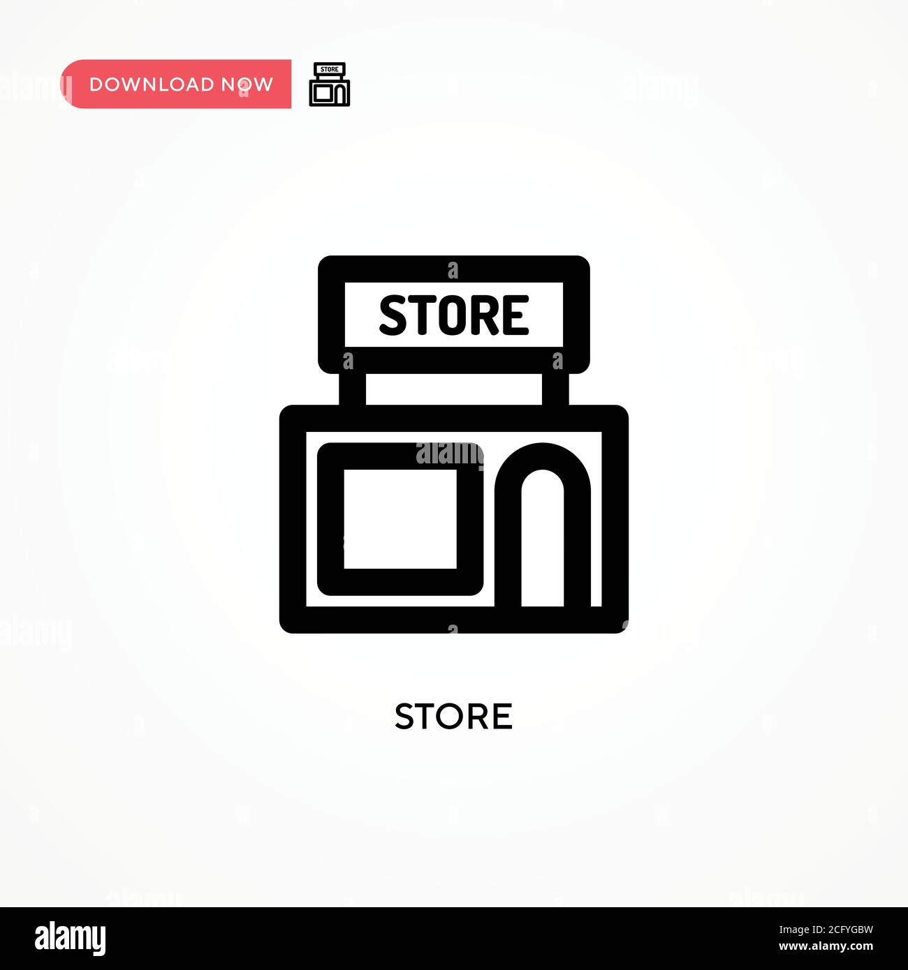Store Simple vector icon. Modern, simple flat vector illustration for ...