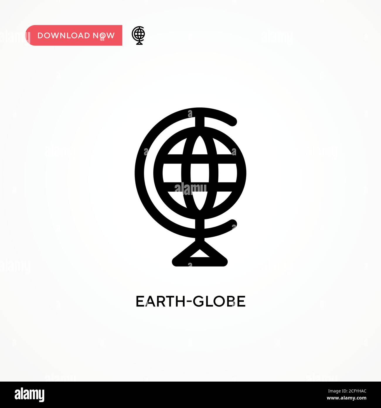 Earth-globe Simple vector icon. Modern, simple flat vector illustration ...