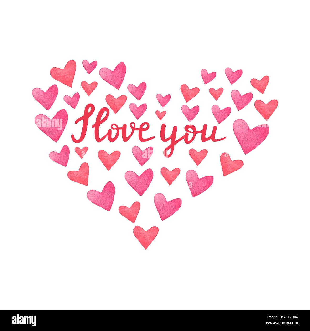 Watercolor light red background Cut Out Stock Images & Pictures - Alamy