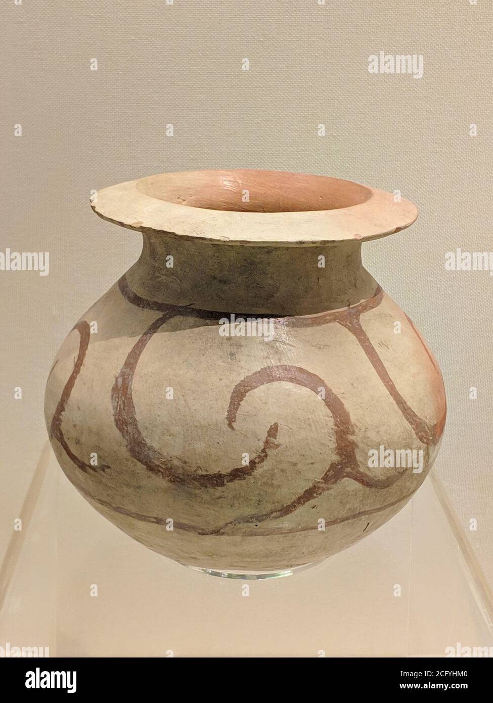 an ancient colorful jar in the museum in Lanzhou of China Stock Photo ...