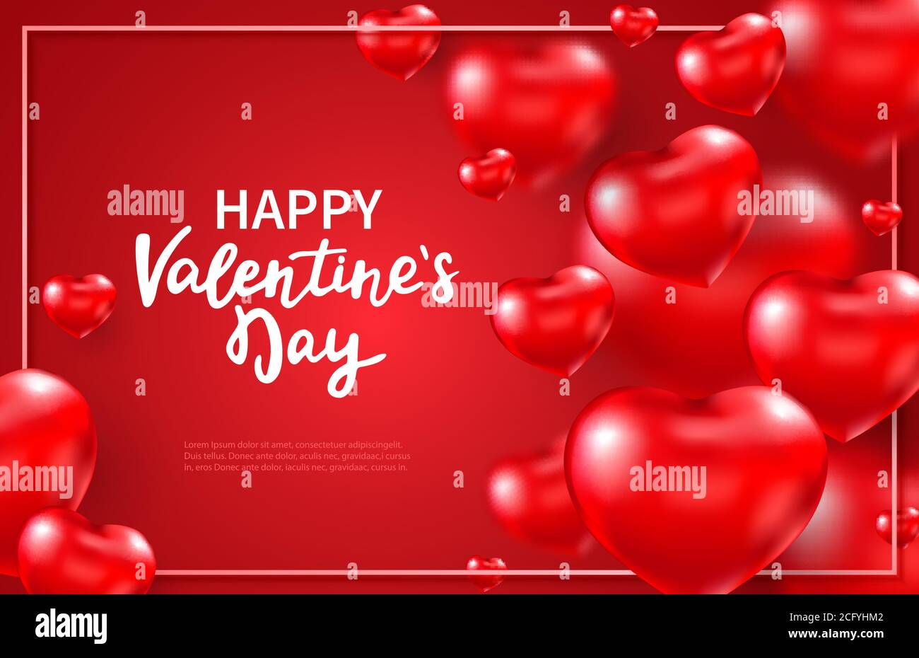 3d happy valentine day Stock Vector Images - Alamy