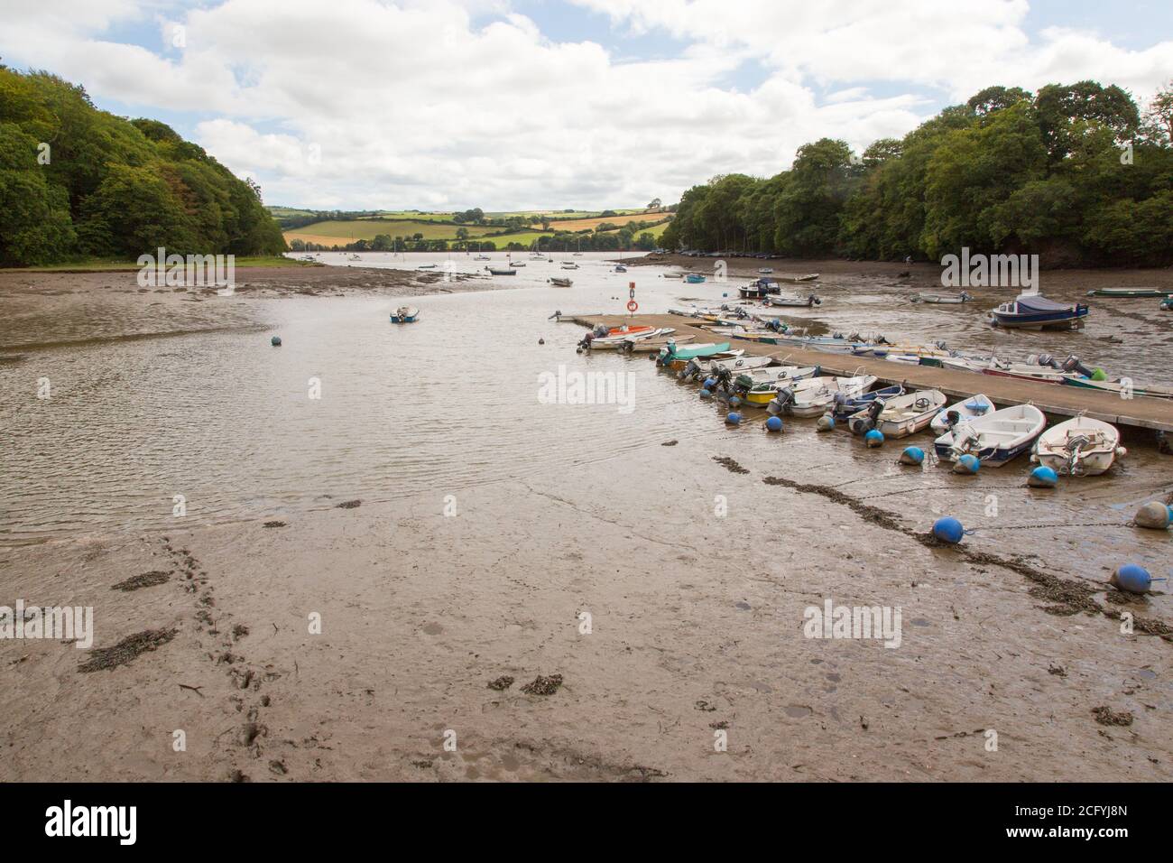 Stoke Gabriel pontoon, Devon, England, United Kingdom Stock Photo - Alamy