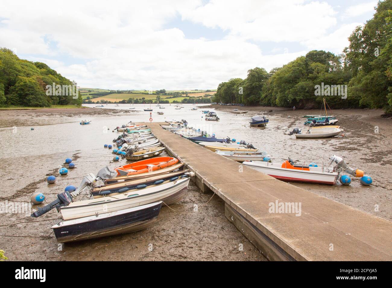Stoke Gabriel pontoon, Devon, England, United Kingdom Stock Photo - Alamy