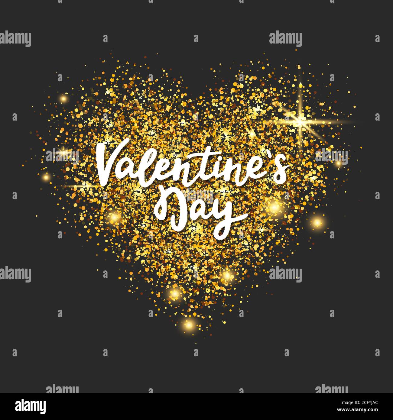 Valentines day on dark Stock Vector Images - Alamy