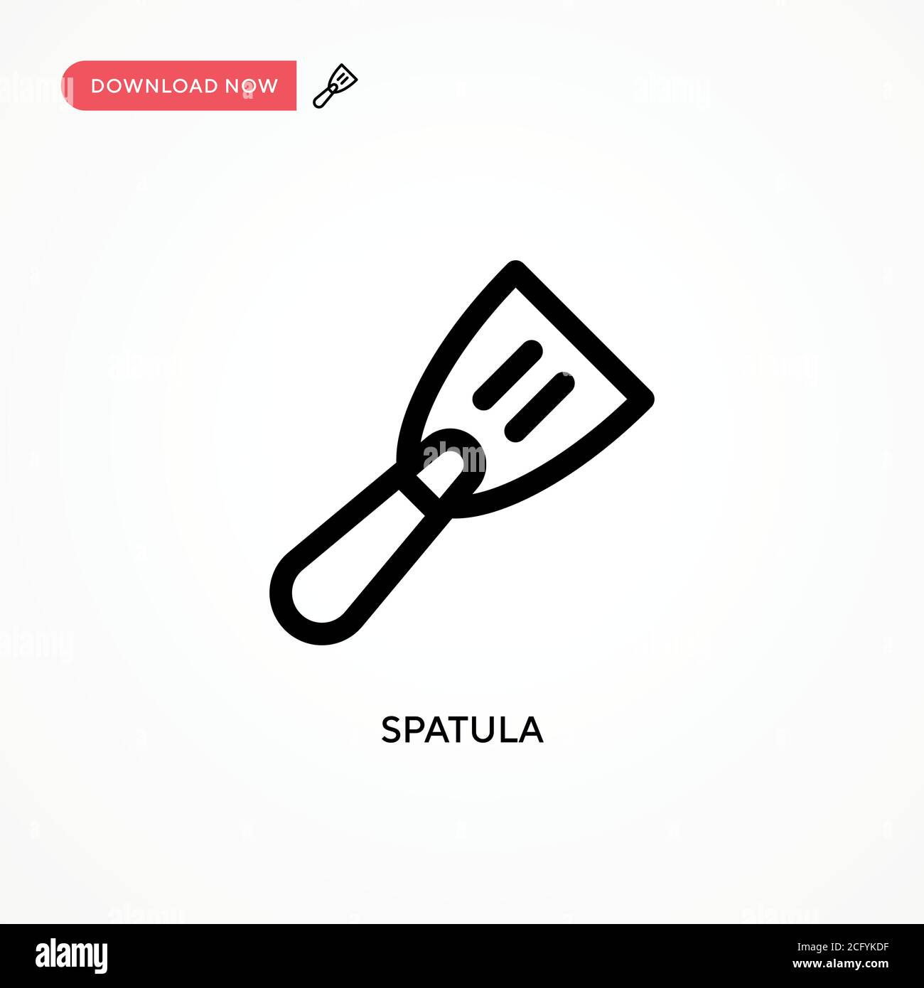 Spatula Simple vector icon. Modern, simple flat vector illustration for ...