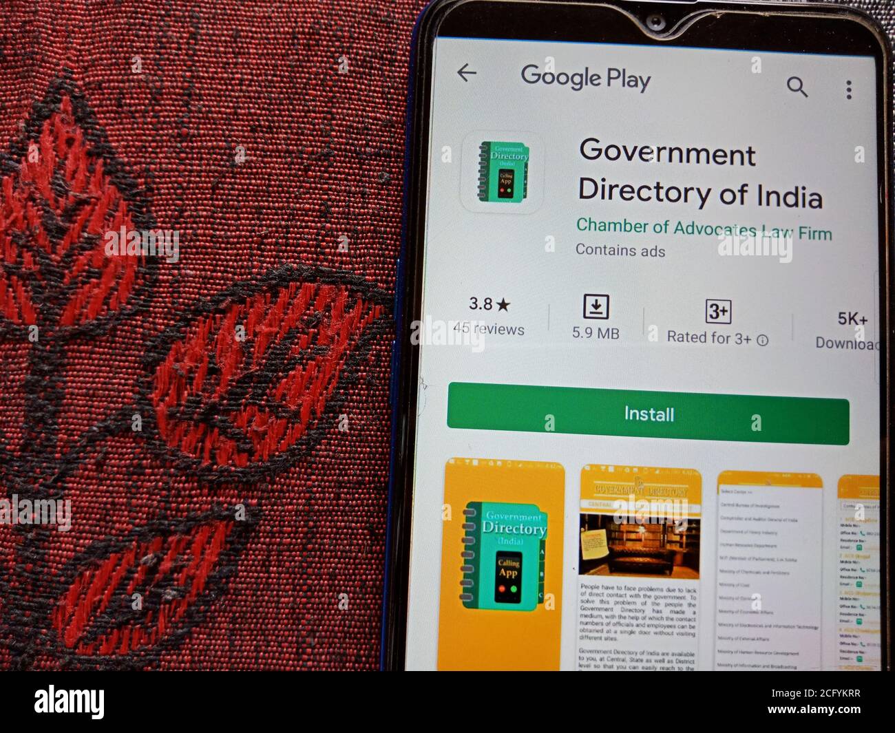 DISTRICT KATNI, INDIA - MAY 04, 2020: Government Directory of India ...