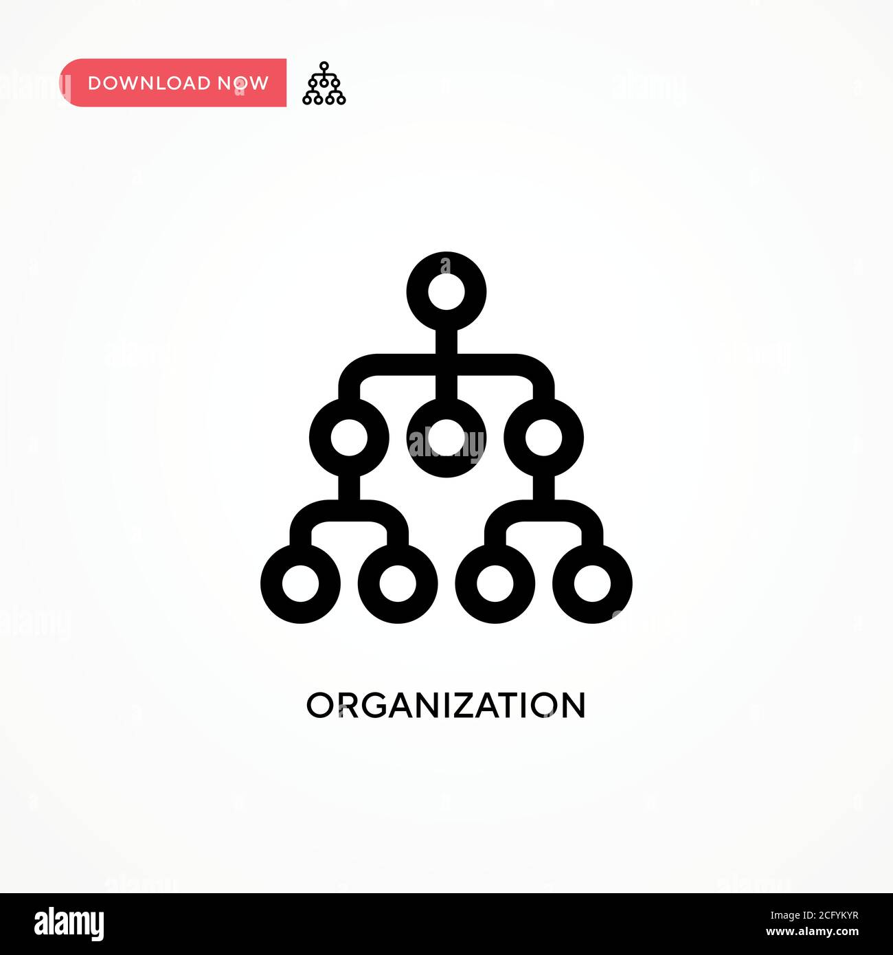 Organization Simple vector icon. Modern, simple flat vector ...