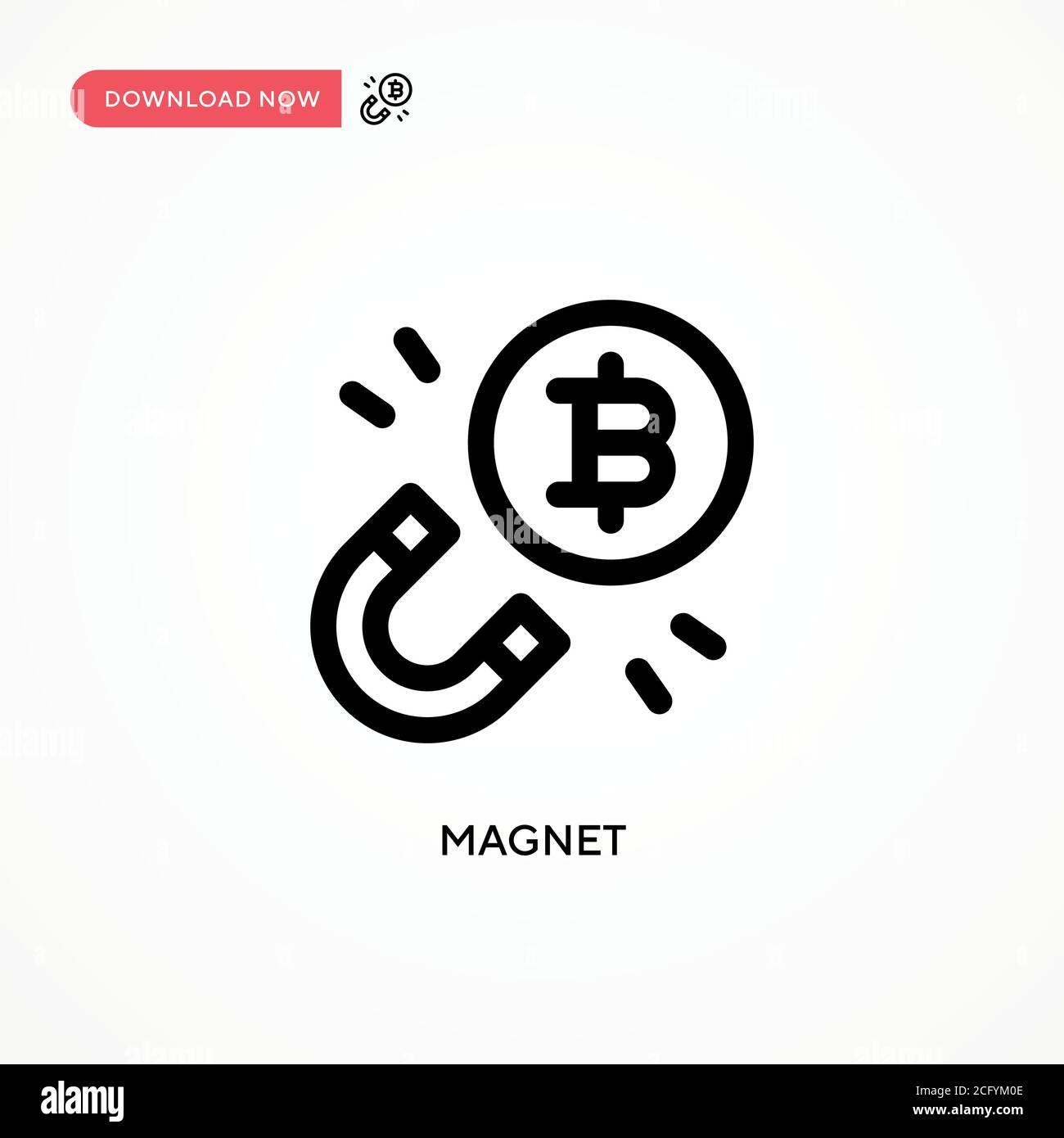 Magnet Simple vector icon. Modern, simple flat vector illustration for ...