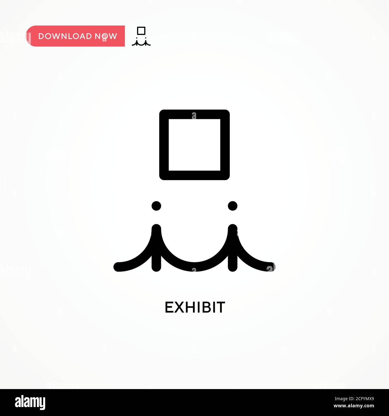Exhibit Simple vector icon. Modern, simple flat vector illustration for ...