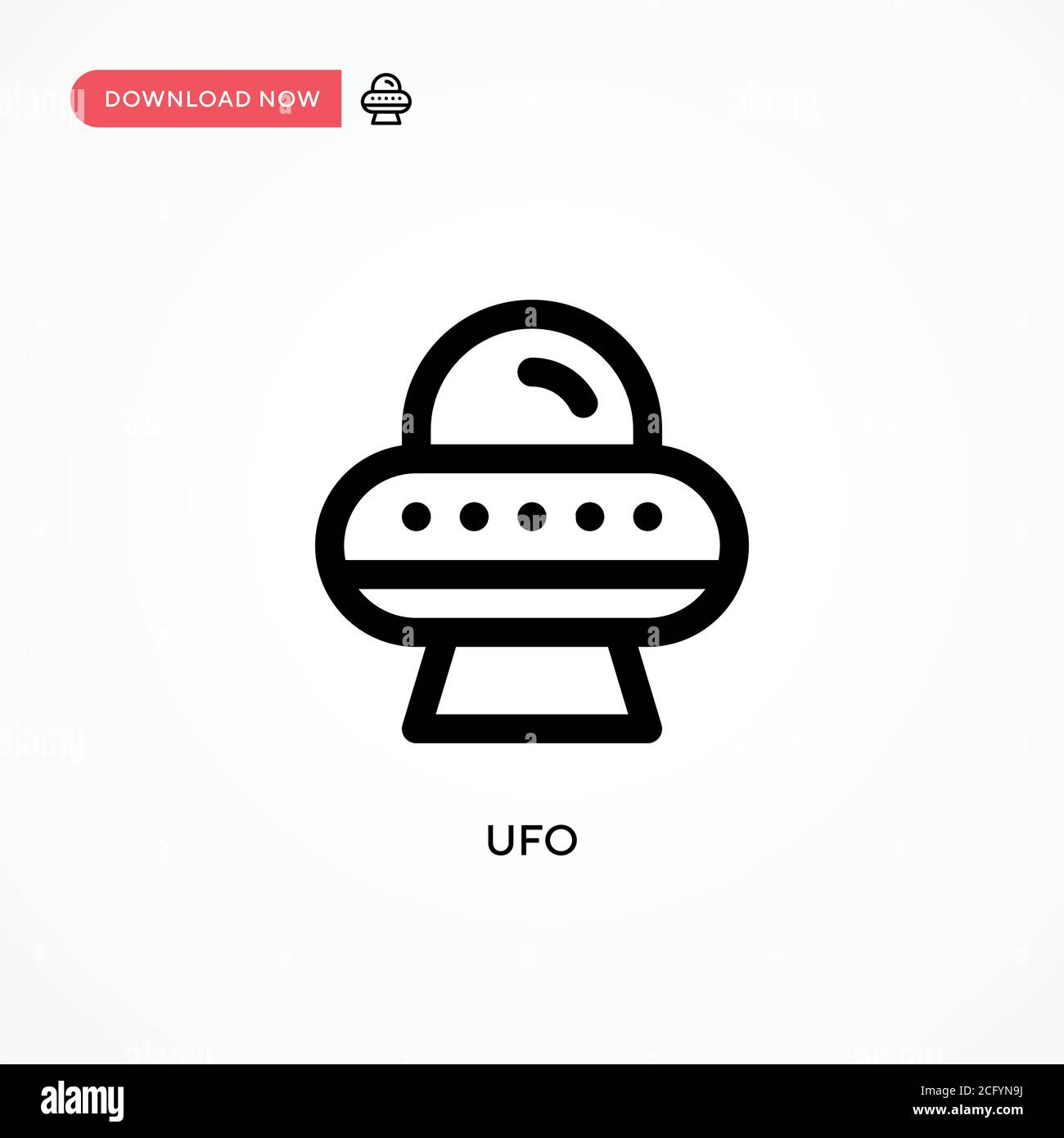 Ufo Simple vector icon. Modern, simple flat vector illustration for web ...