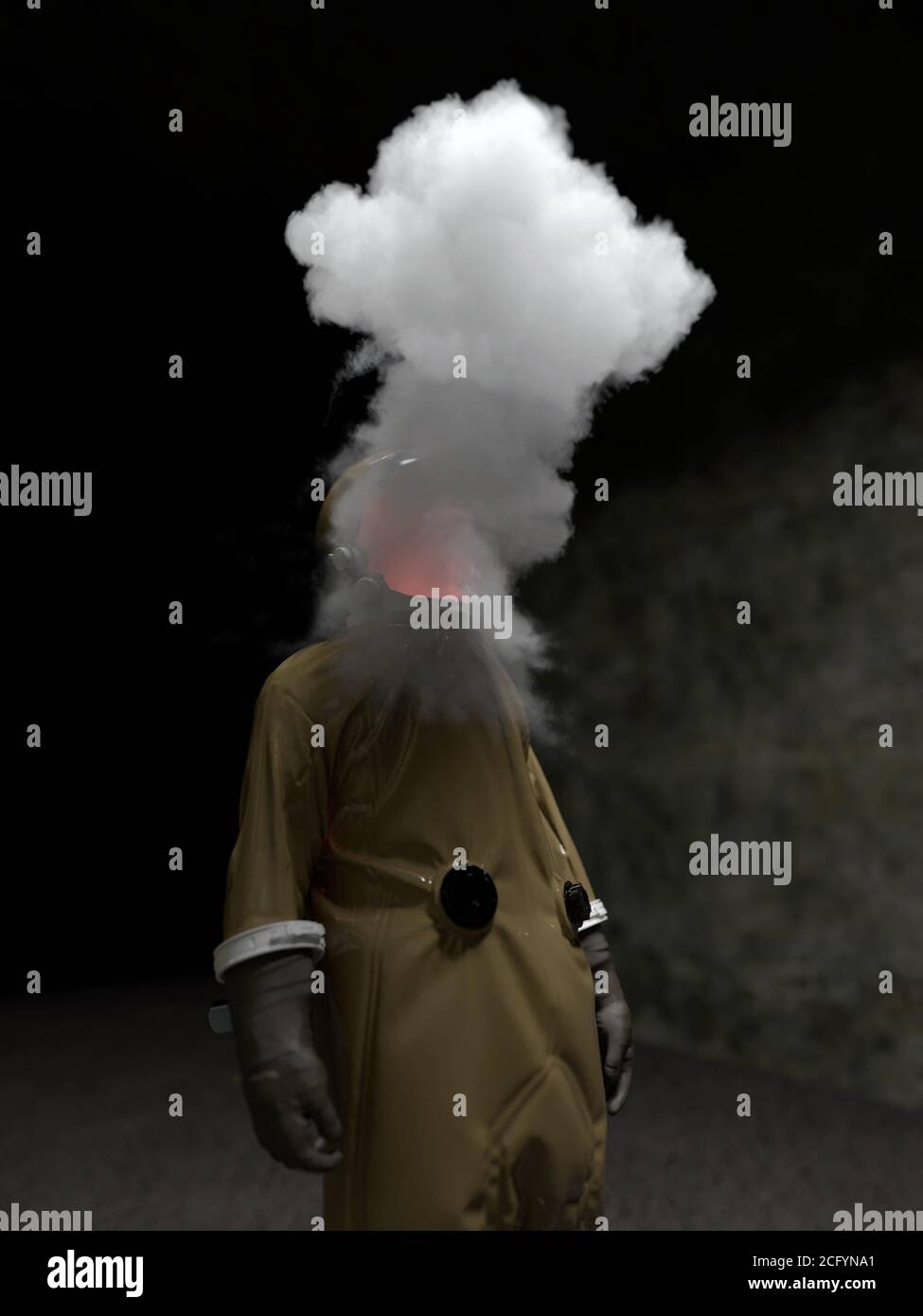 astronaut blowing steam out of a spacesuit Stock Photo - Alamy