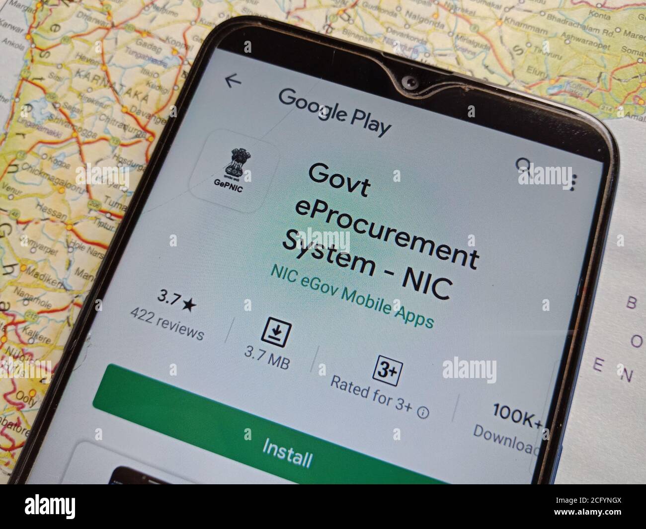 DISTRICT KATNI, INDIA - MAY 04, 2020: Govt Eprocurement system NIC ...