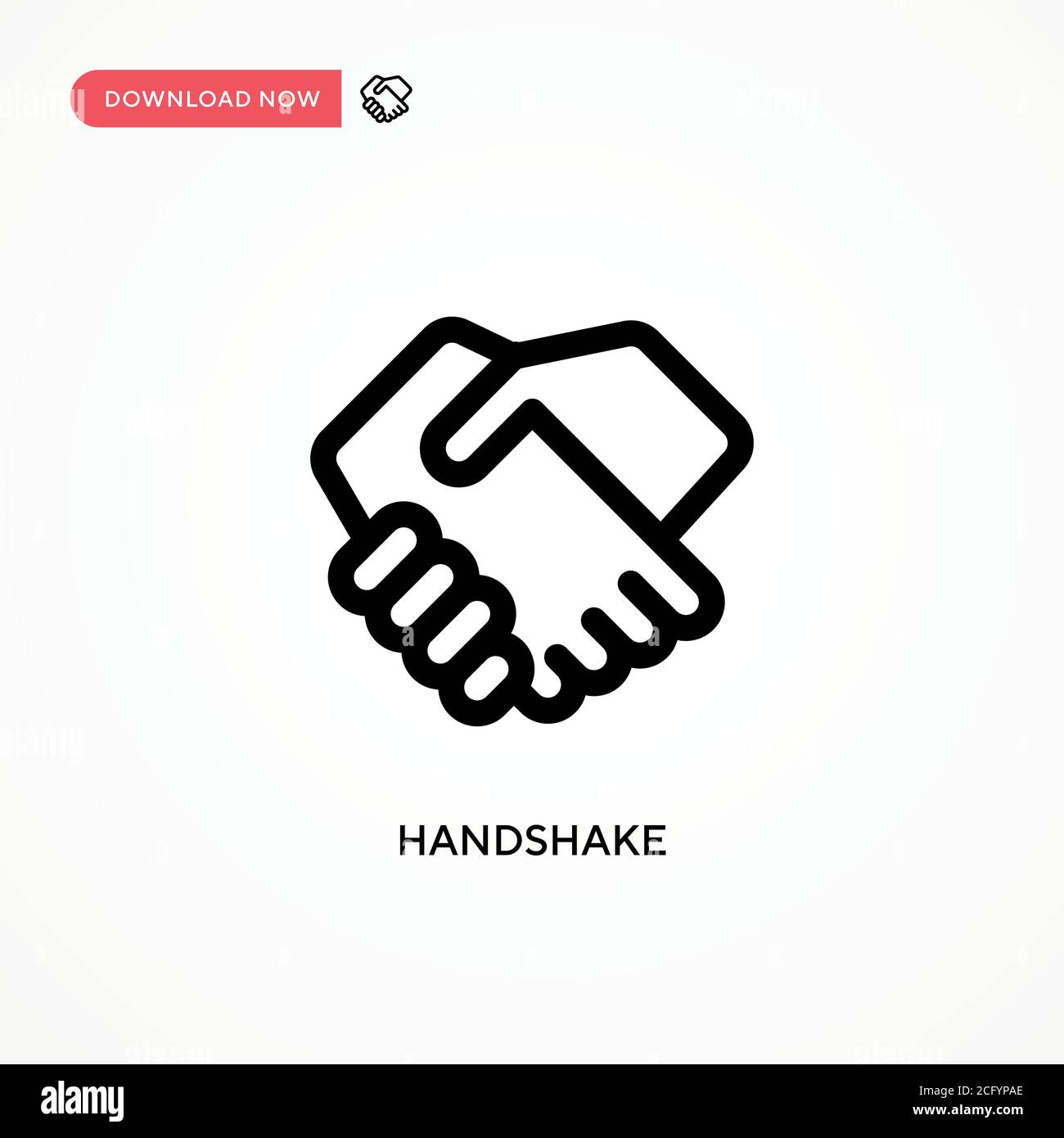 Handshake Simple vector icon. Modern, simple flat vector illustration ...