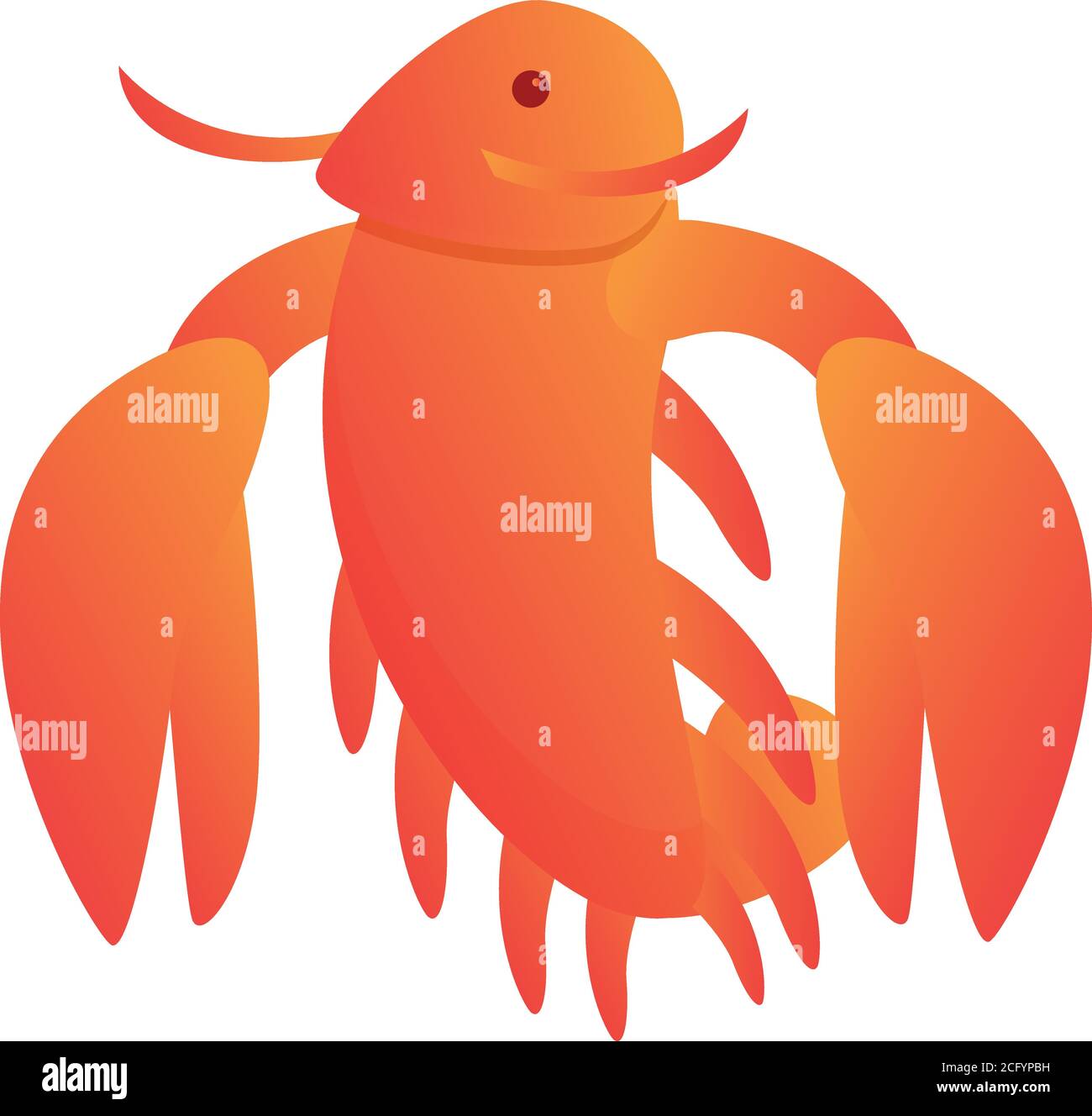 Ocean lobster icon. Cartoon of ocean lobster vector icon for web design ...