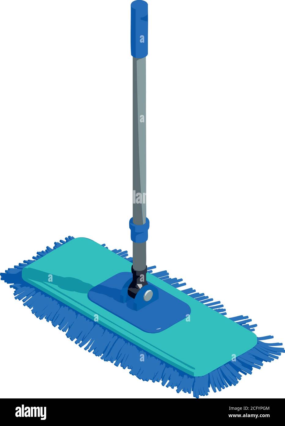 Cleaning mop icon. Isometric of cleaning mop vector icon for web design ...
