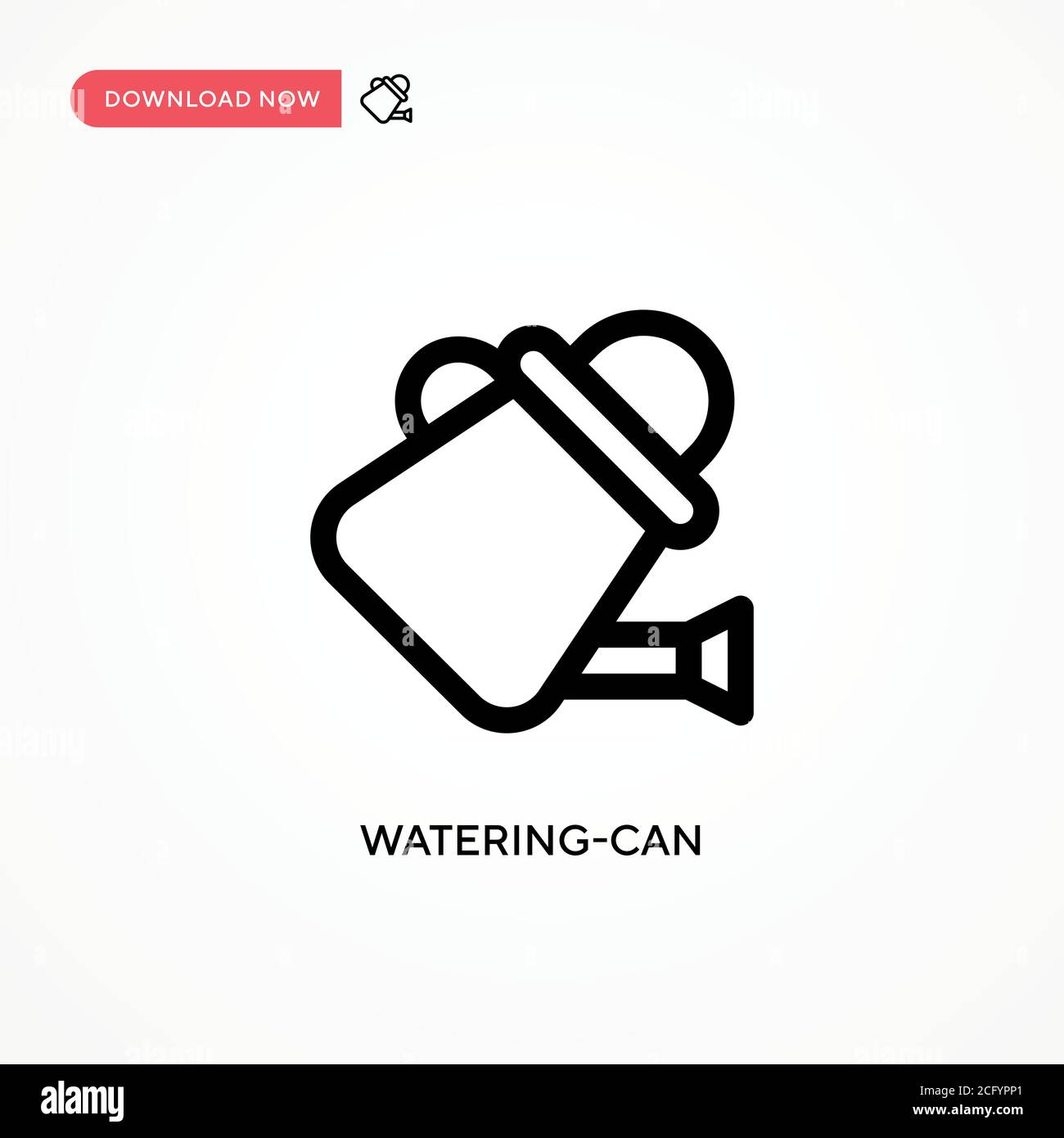 Watering-can Simple vector icon. Modern, simple flat vector ...
