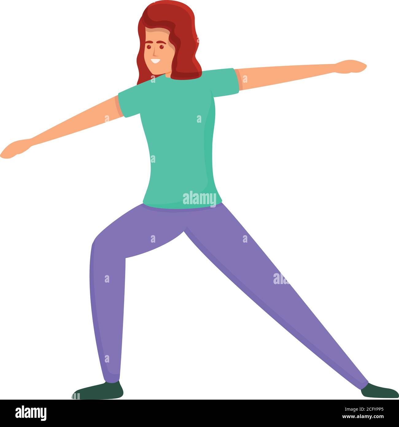 Home training stretch exercise icon. Cartoon of home training stretch ...