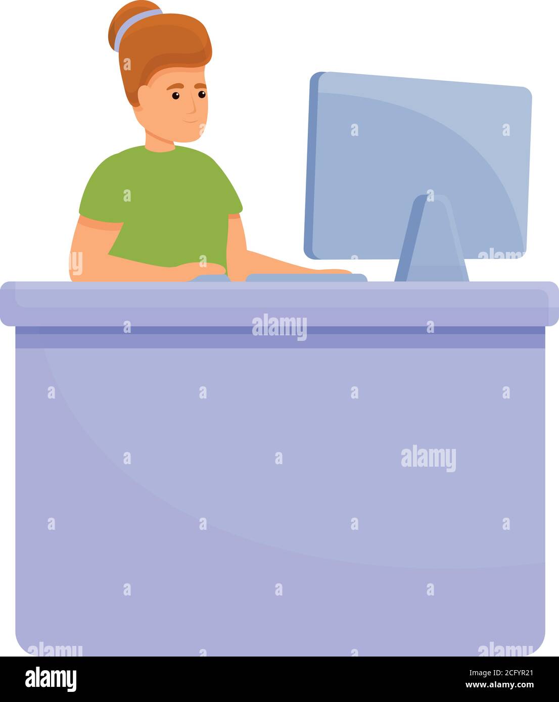 Office outsource icon. Cartoon of office outsource vector icon for web design isolated on white ...