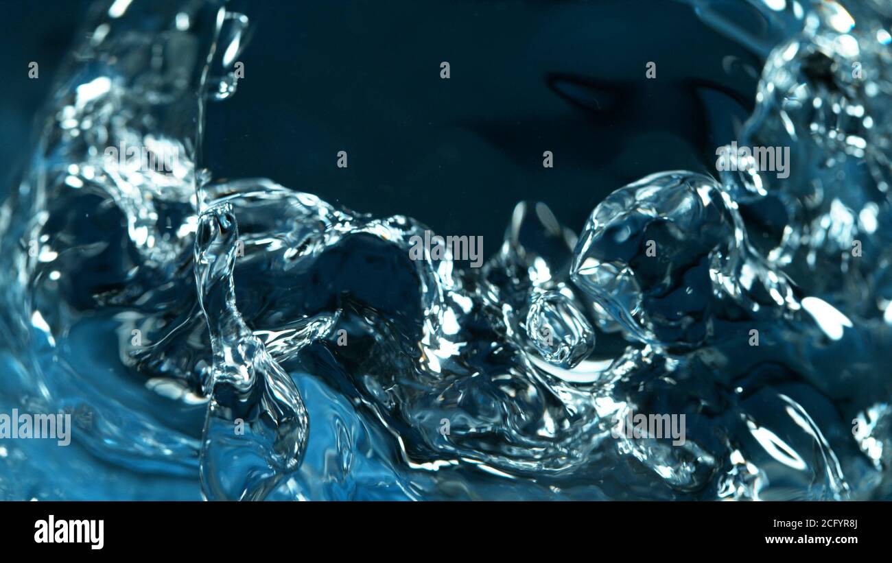 Abstract water splash detail, super macro shot Stock Photo - Alamy