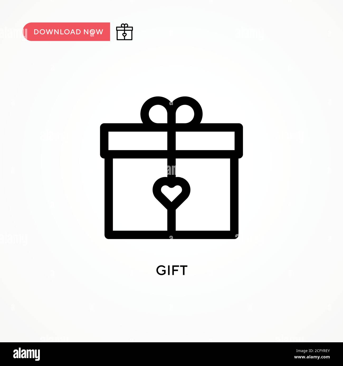Gift Simple vector icon. Modern, simple flat vector illustration for ...
