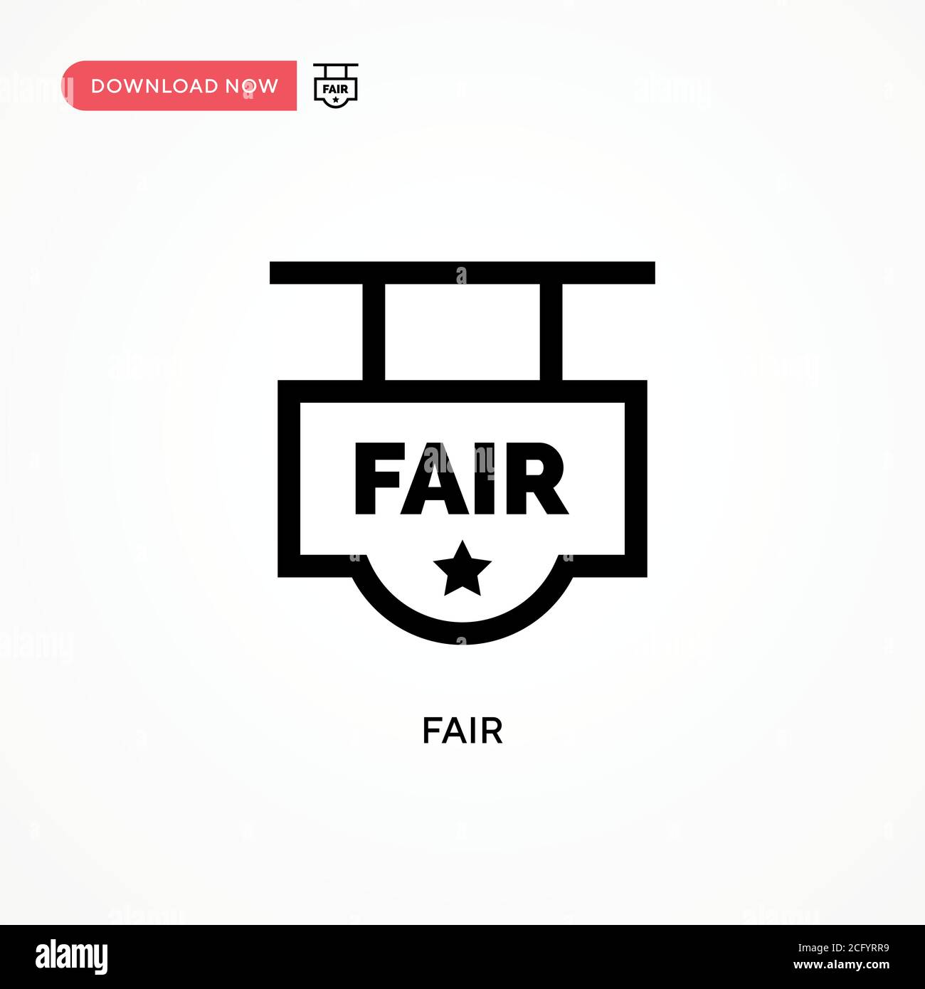 Fair Simple vector icon. Modern, simple flat vector illustration for ...