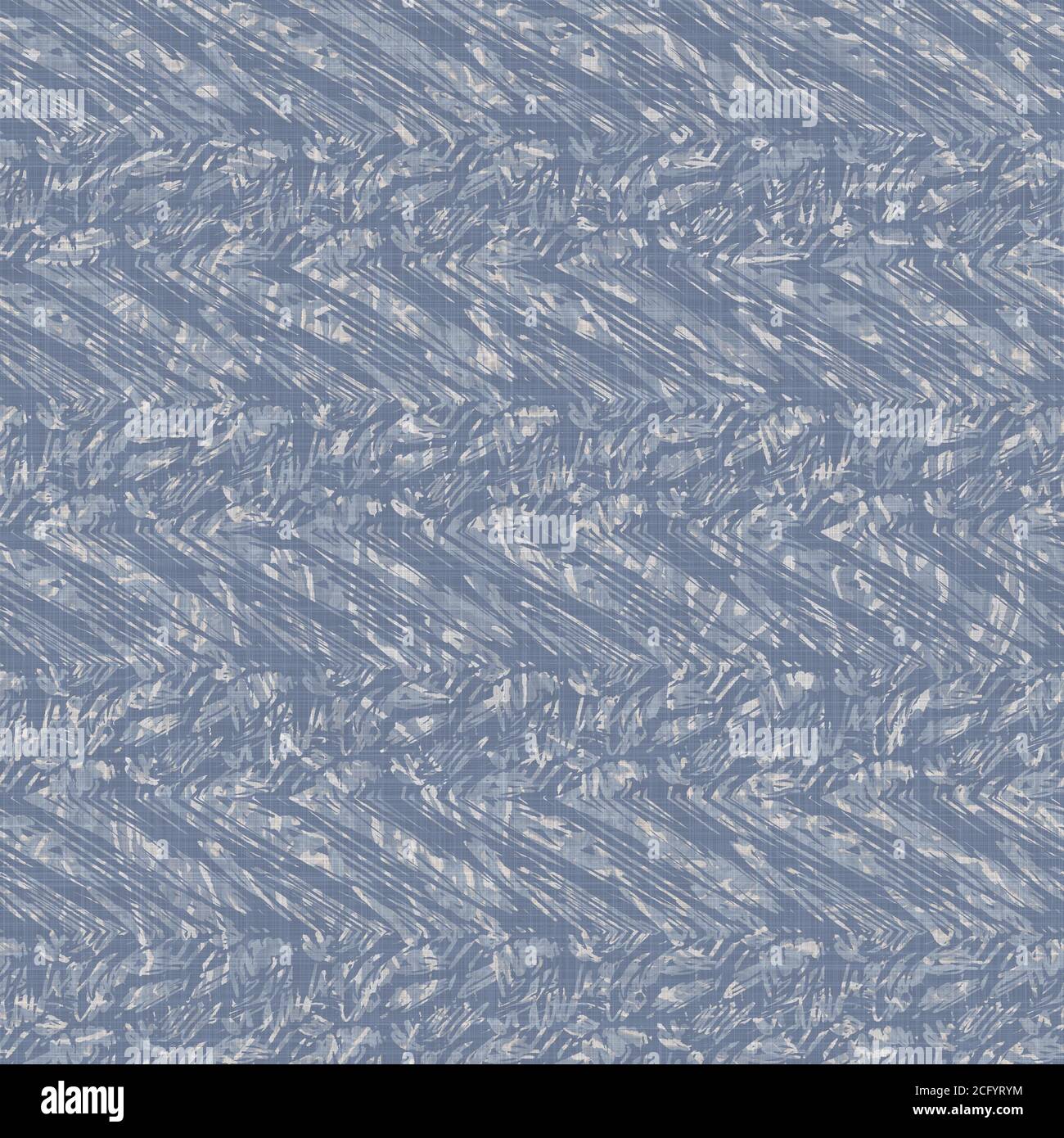 Seamless french farmhouse woven linen chevron texture. Ecru flax blue ...