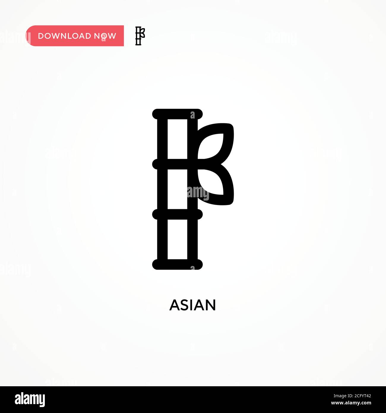 Asian Simple vector icon. Modern, simple flat vector illustration for ...