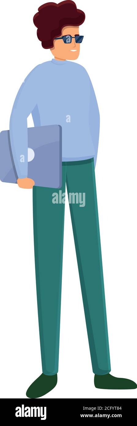 Cool programmer guy icon. Cartoon of cool programmer guy vector icon ...