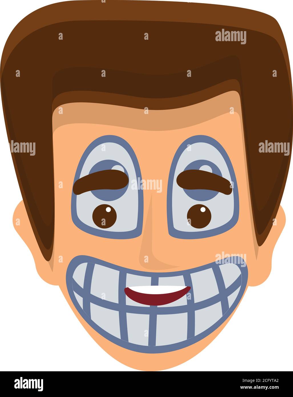 Laughing face painting icon. Cartoon of laughing face painting vector ...