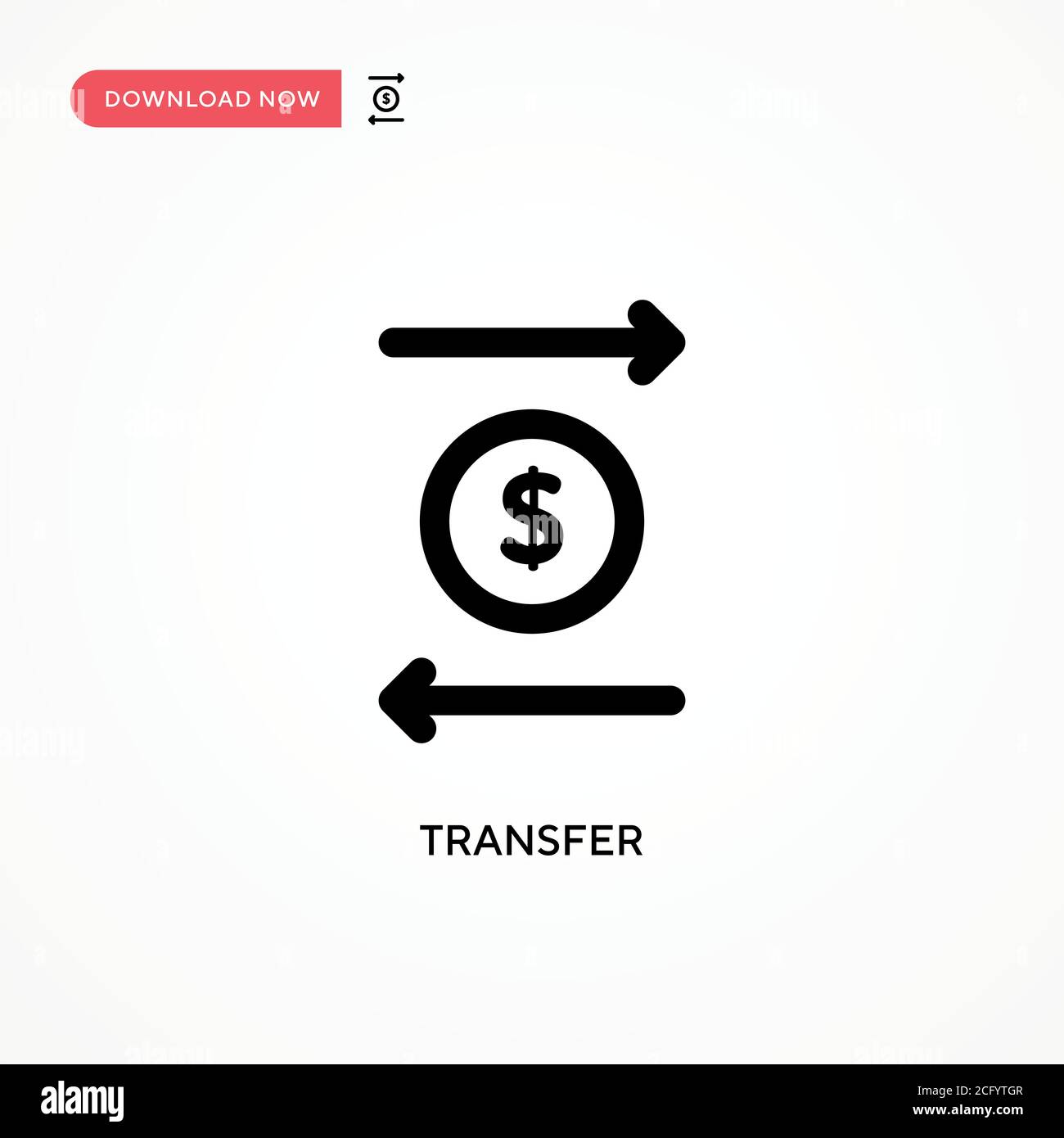 Transfer Simple vector icon. Modern, simple flat vector illustration ...