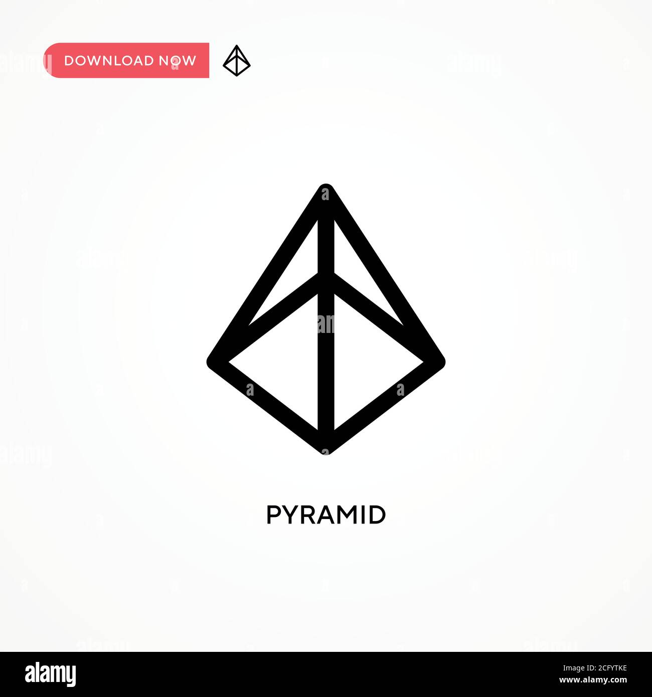 Pyramid Simple vector icon. Modern, simple flat vector illustration for ...