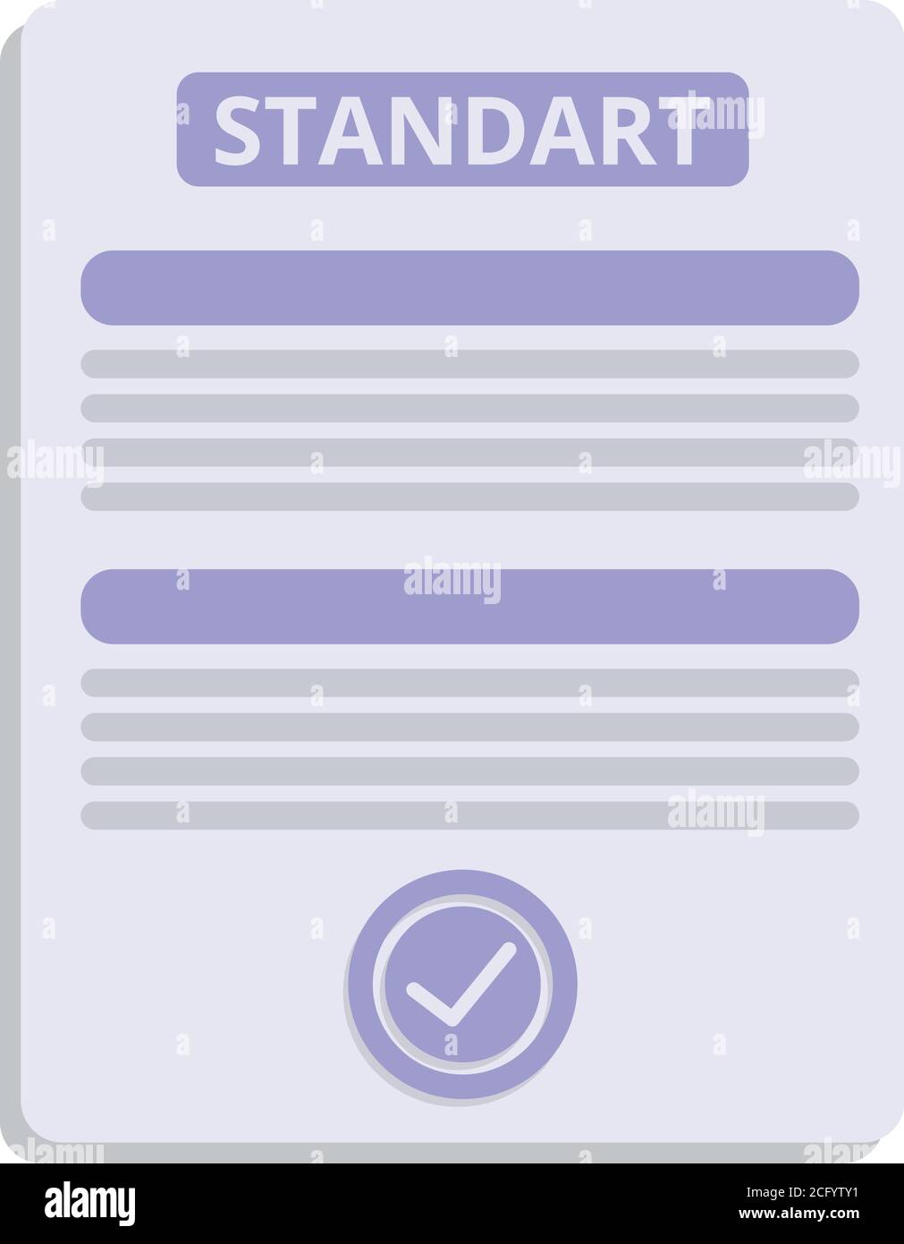 Accredited standard icon. Cartoon of accredited standard vector icon ...