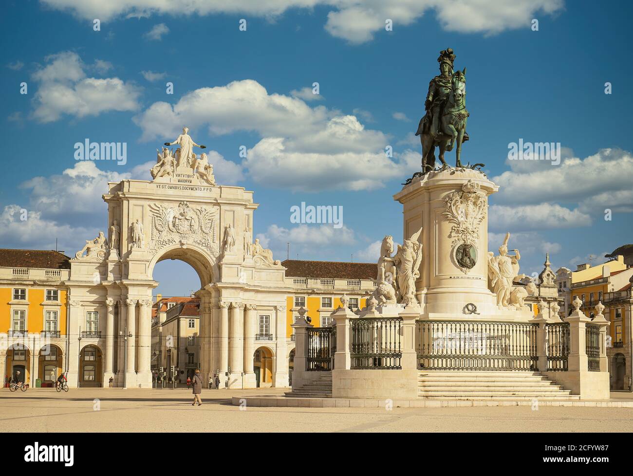 Commerce square - Praca do commercio - Lisbon, Portugal Stock Photo - Alamy