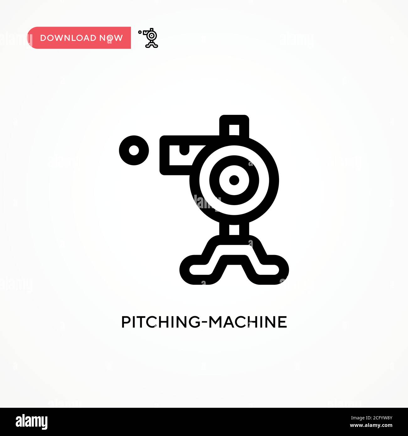 Pitching machine Cut Out Stock Images & Pictures - Alamy