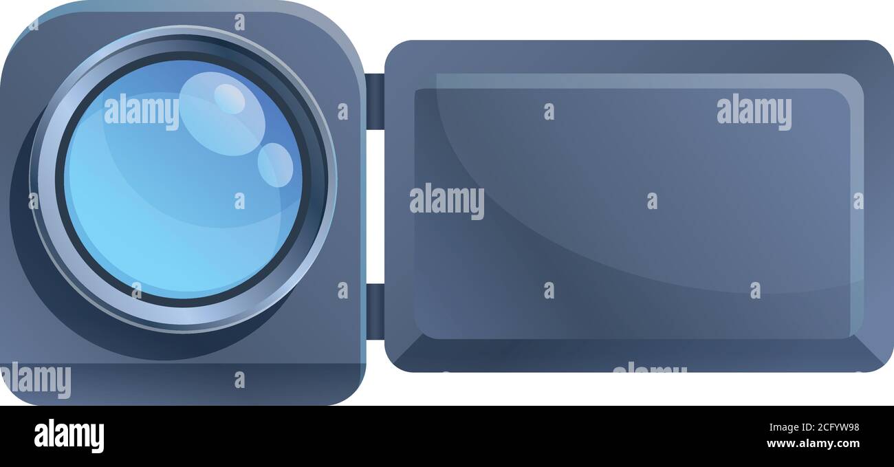 Modern camcorder icon. Cartoon of modern camcorder vector icon for web design isolated on white ...