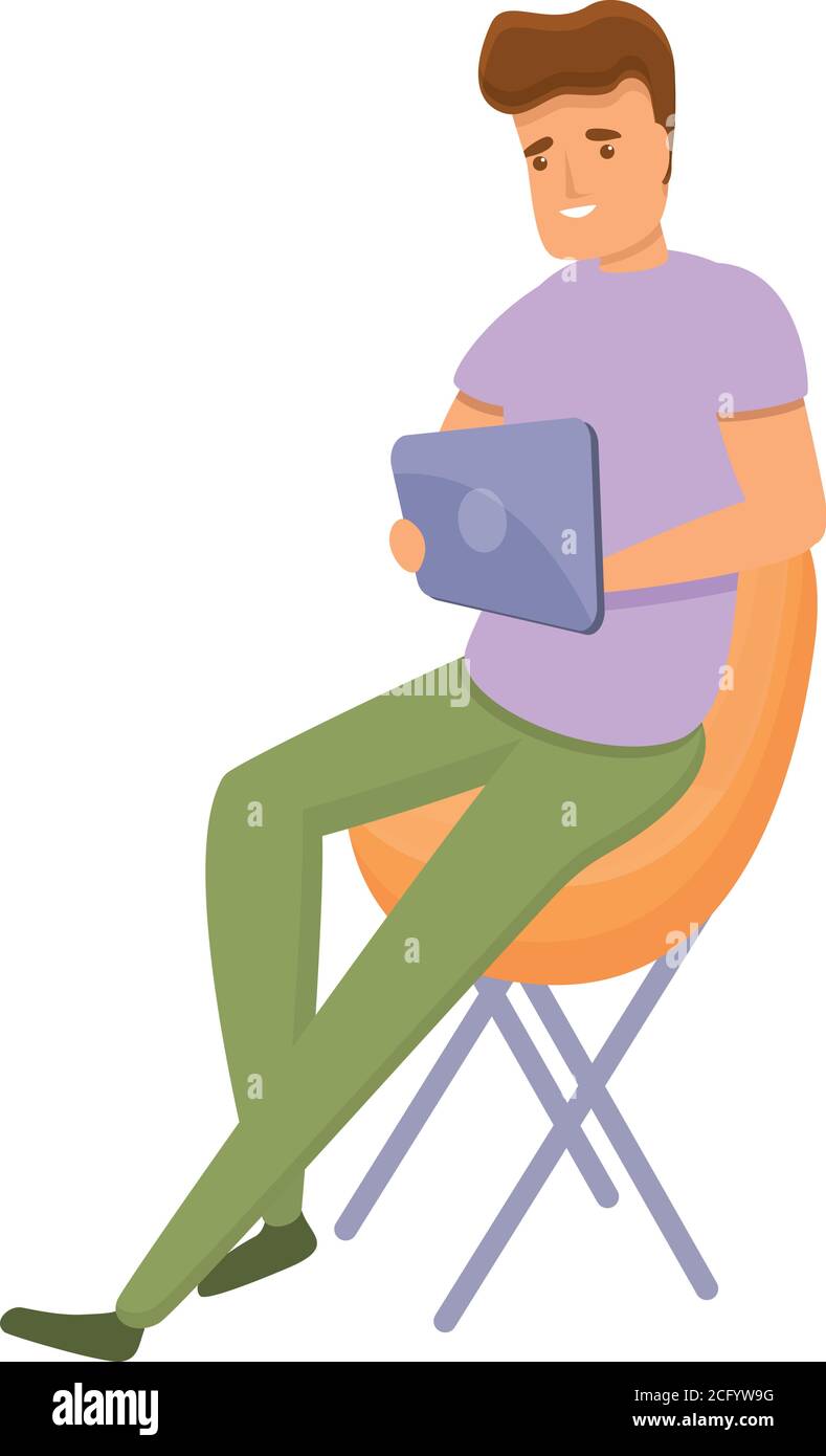 Outsource programmer icon. Cartoon of outsource programmer vector icon for web design isolated ...