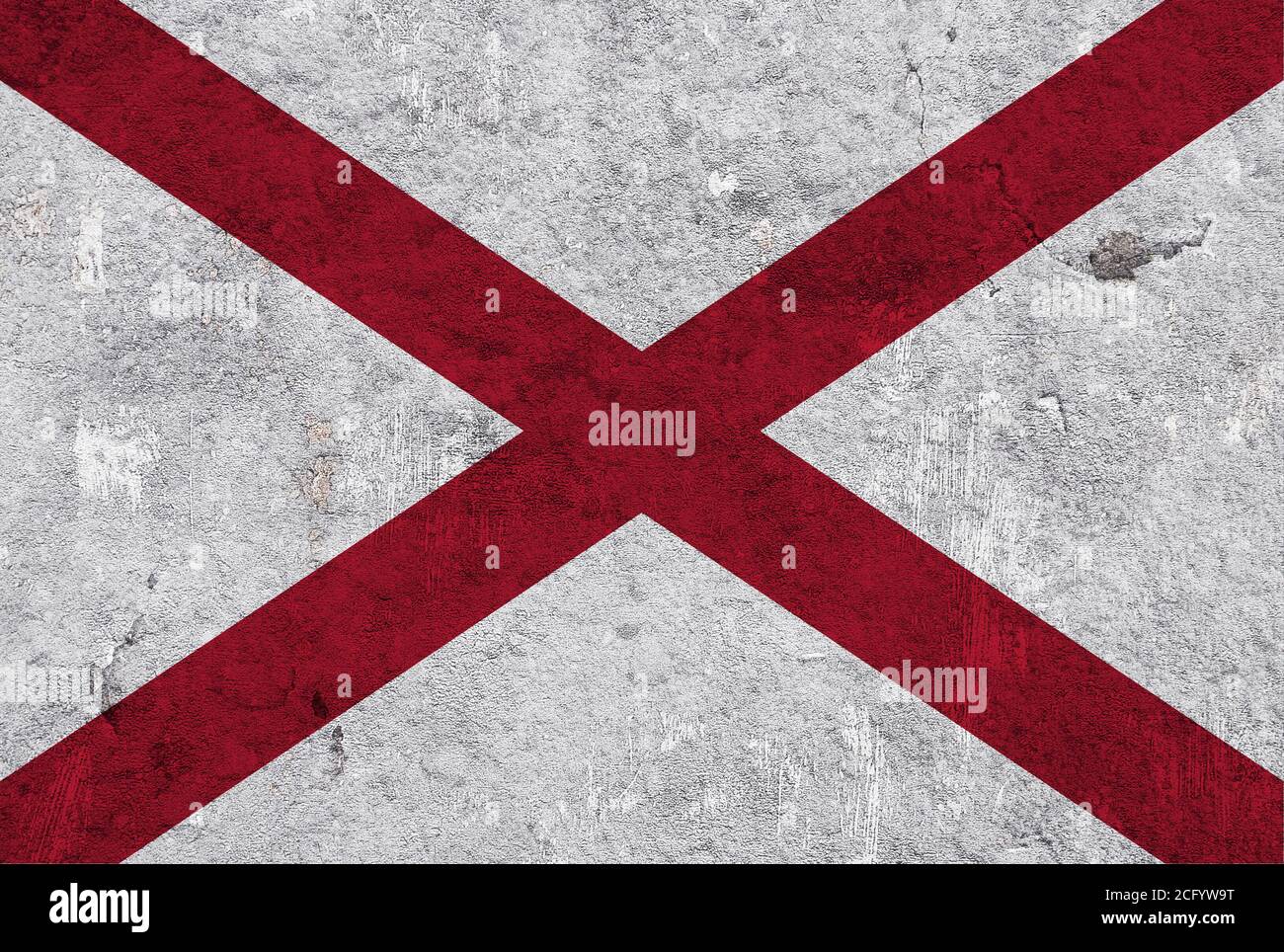 Flag of Alabama on weathered concrete Stock Photo - Alamy